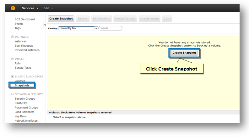 Topic Creating A Ebs Snapshot
